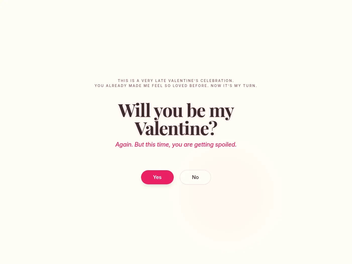 Valentine's Playful Proposal
