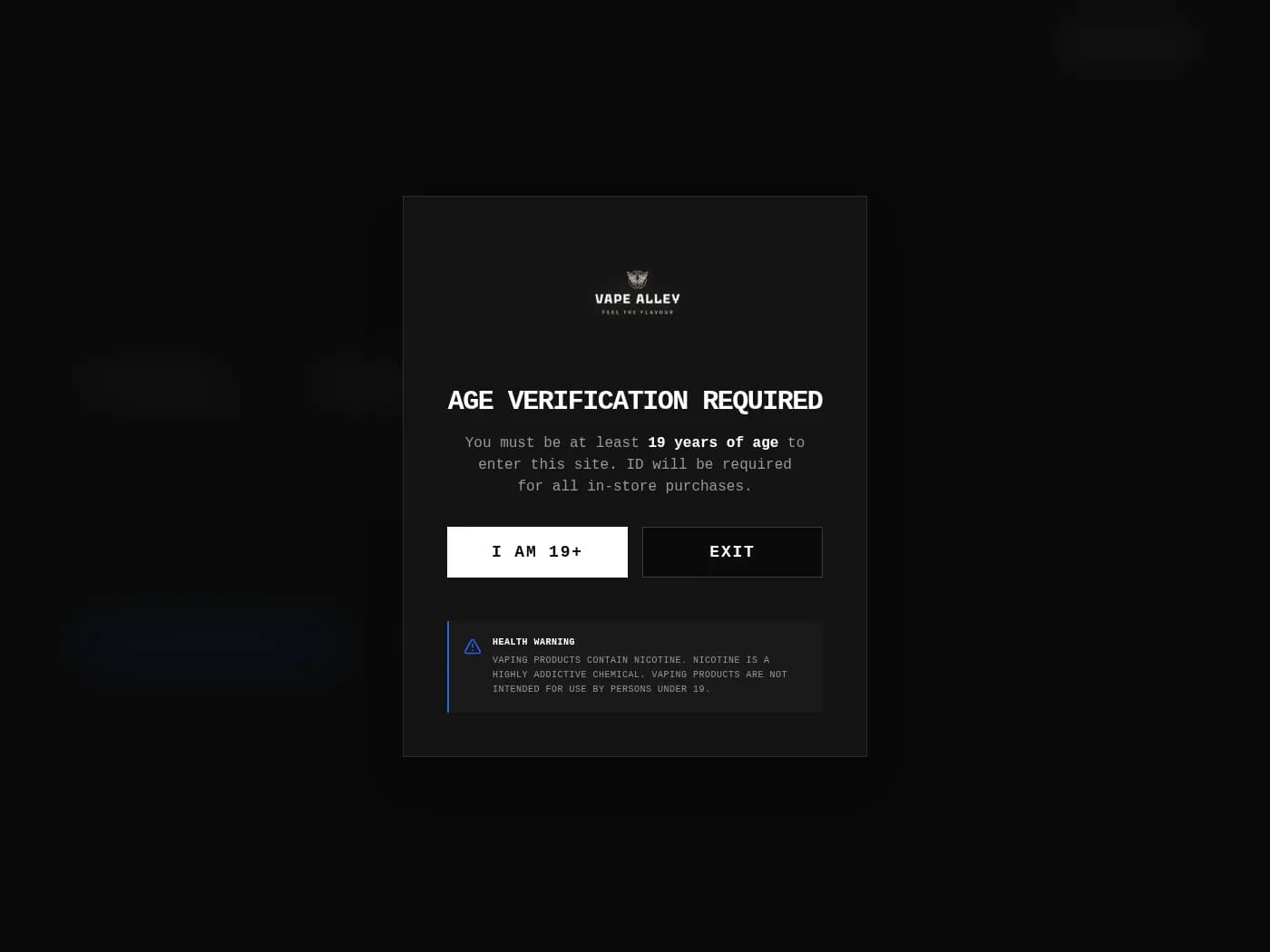 Vape Alley Web Presence