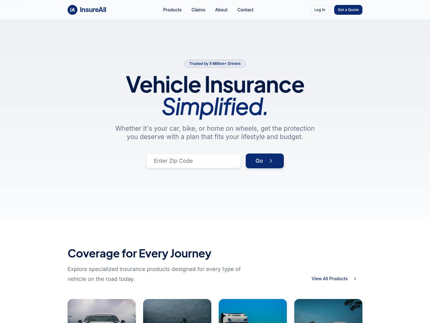 InsureAll Vehicles Hub