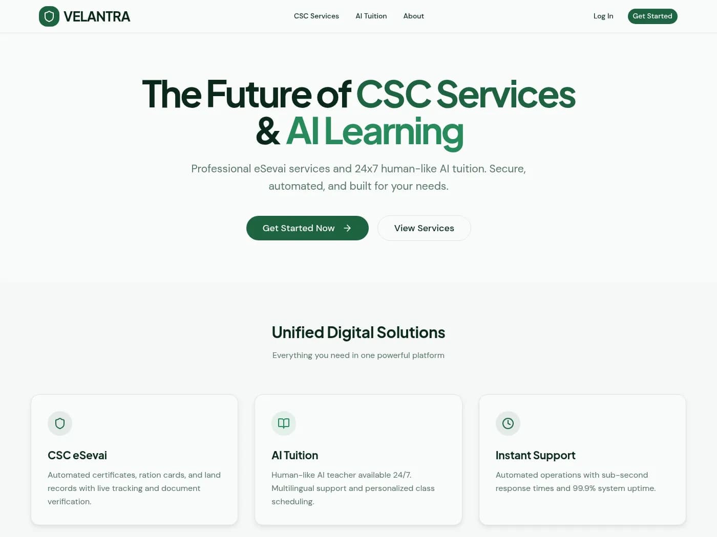 Velantra Automation Suite