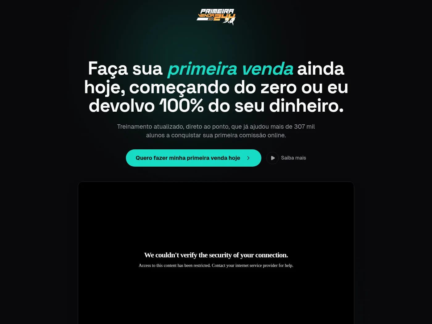 Venda 24hr Landing Page