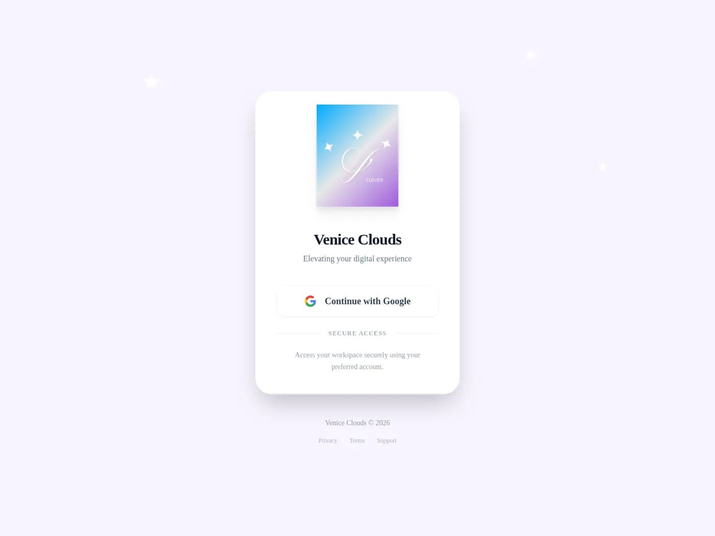 Venice Clouds Login