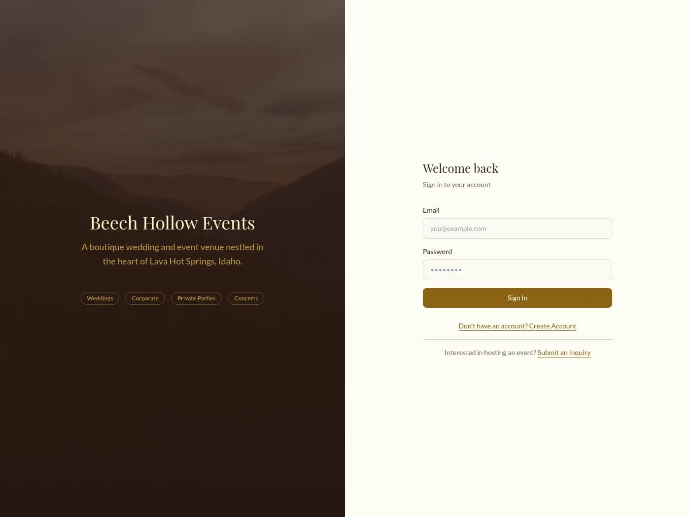 Beech Hollow Events