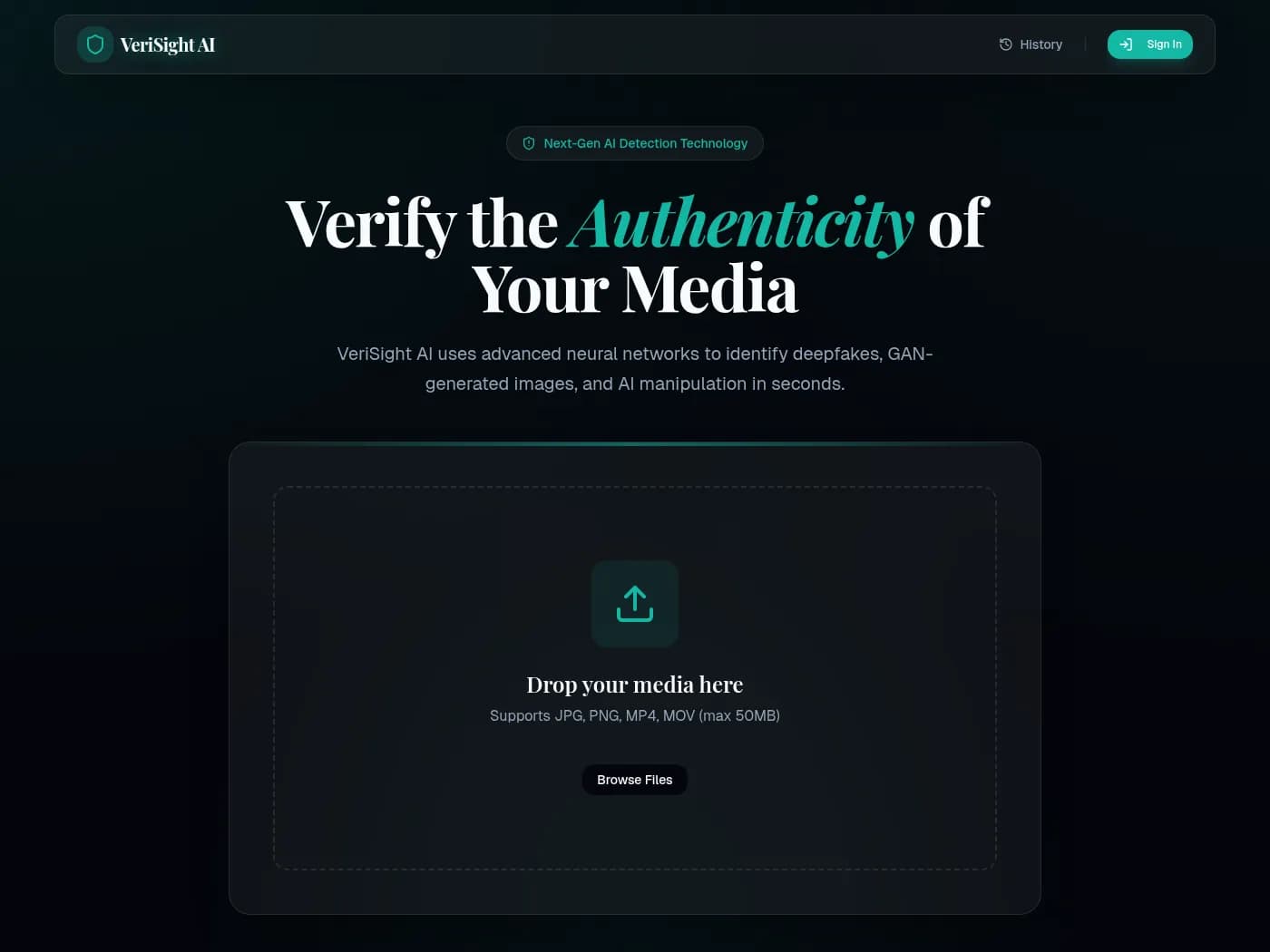 VeriSight AI Detector