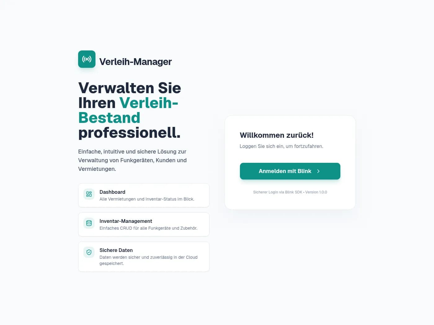 Verleih Manager