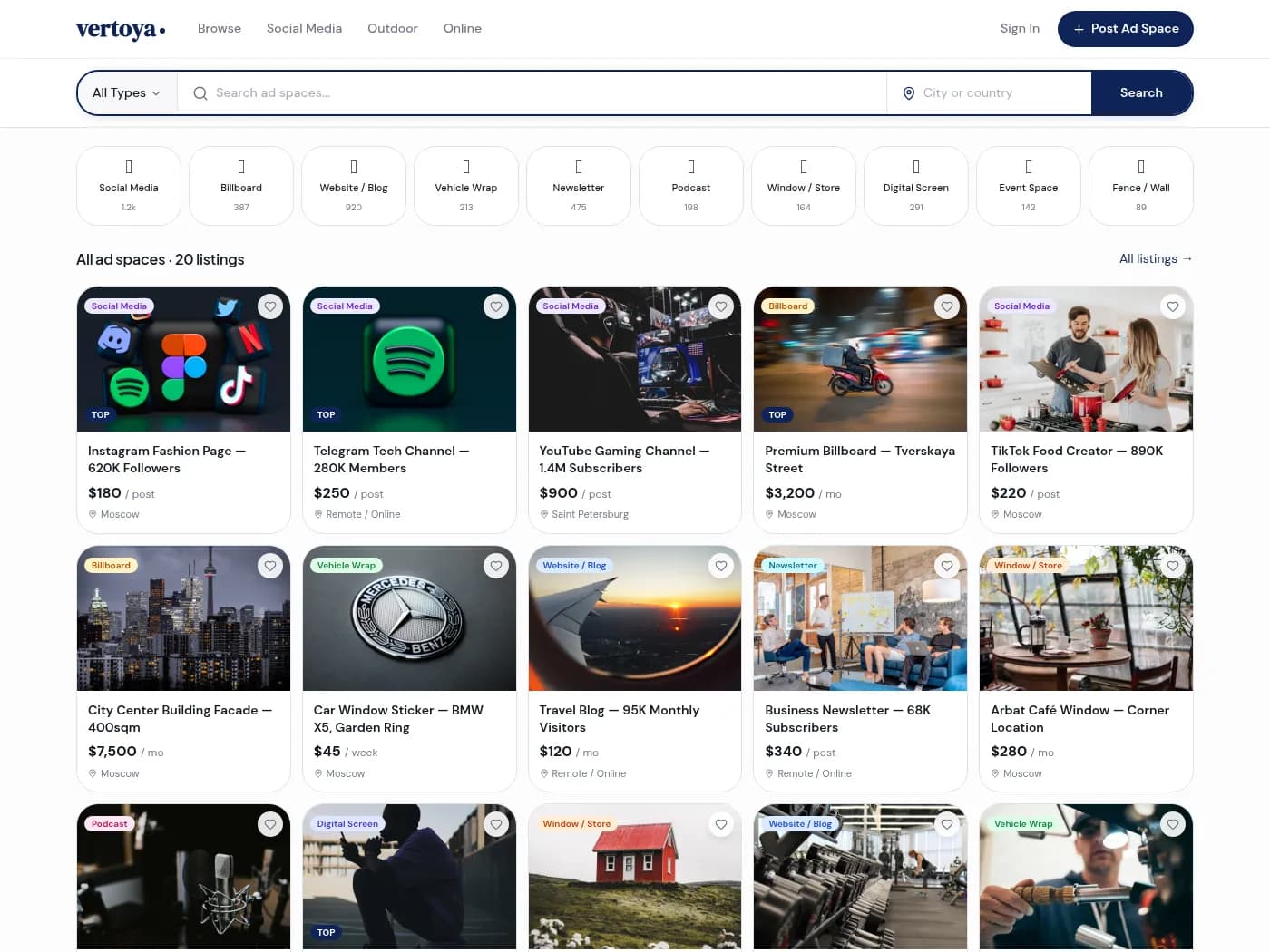 Vertoya Ad Marketplace