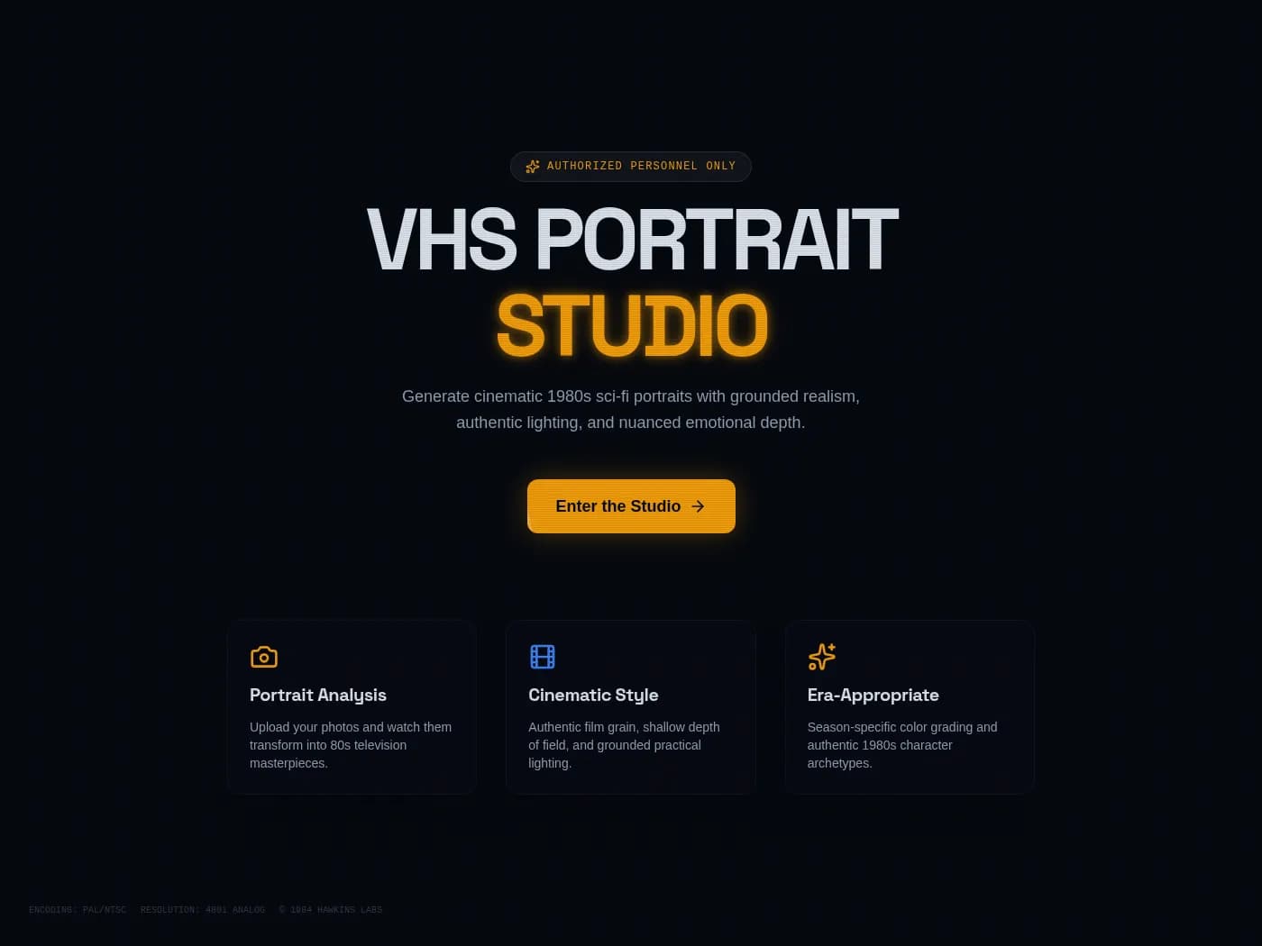 VHS Portrait Studio