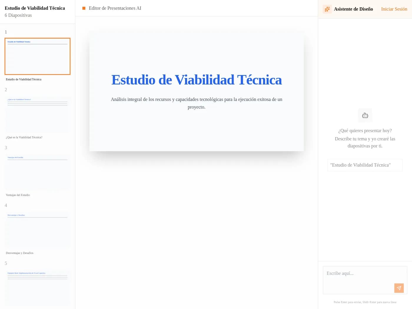 Viabilidad Técnica Slide Deck