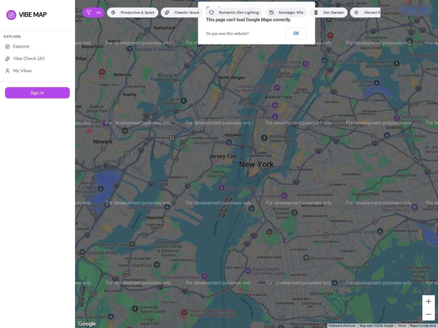 Vibe Map Explorer