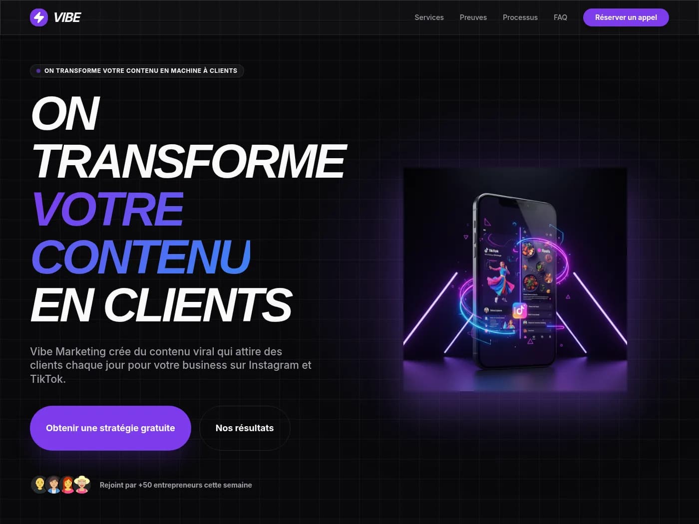 Vibe Marketing Site