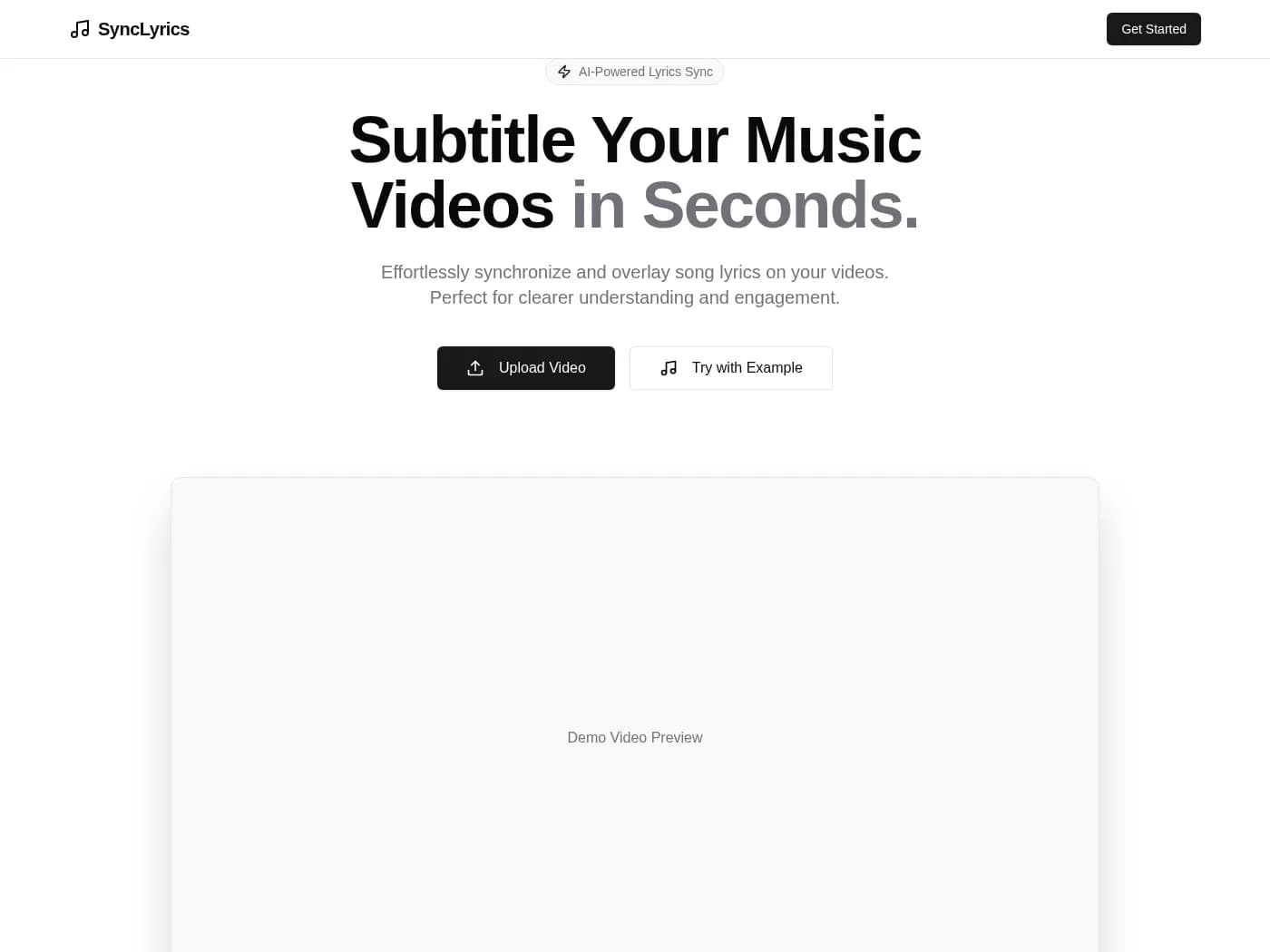 Song Video Subtitle Generator