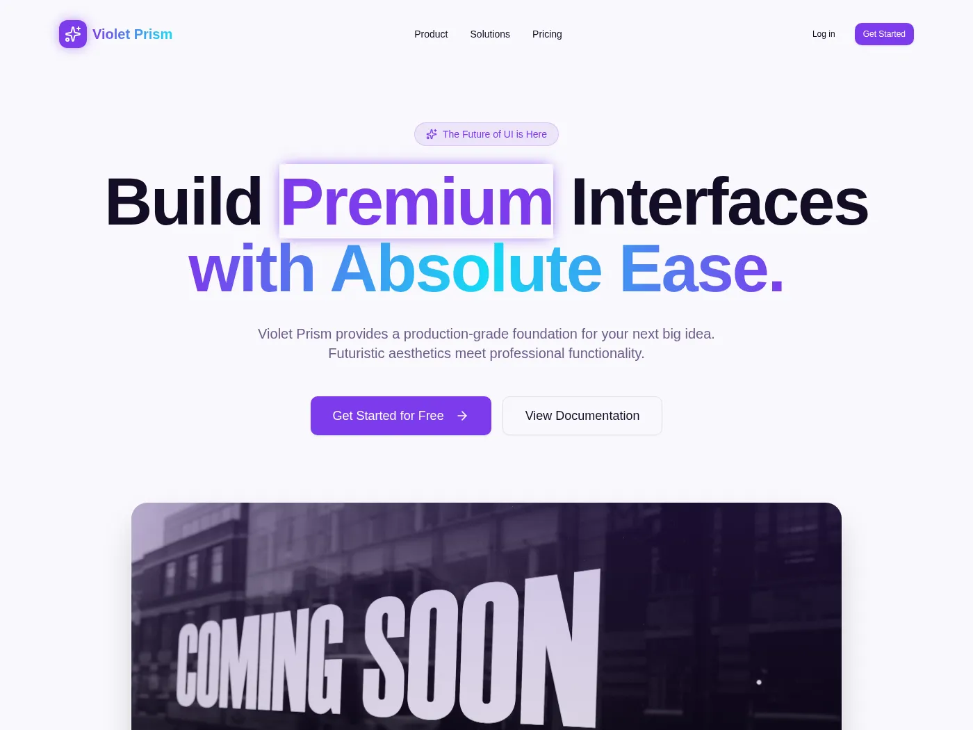 Violet Prism UI Kit