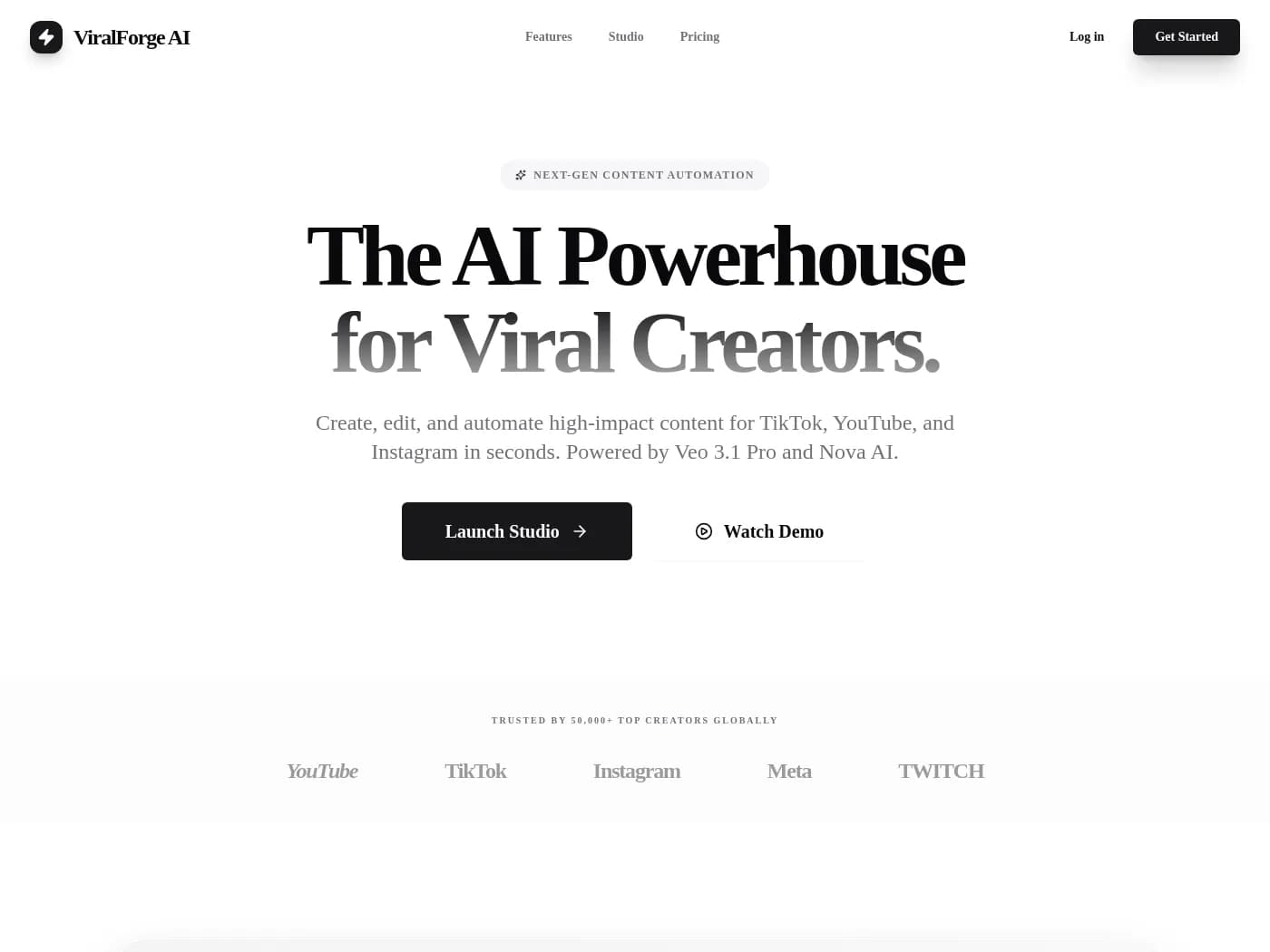 ViralForge AI Studio