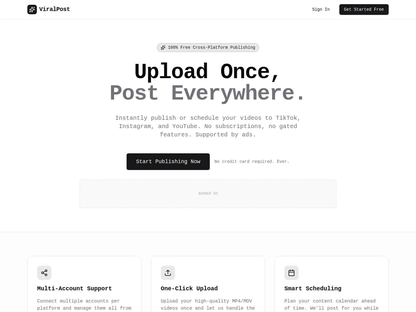 ViralPost Free Publisher