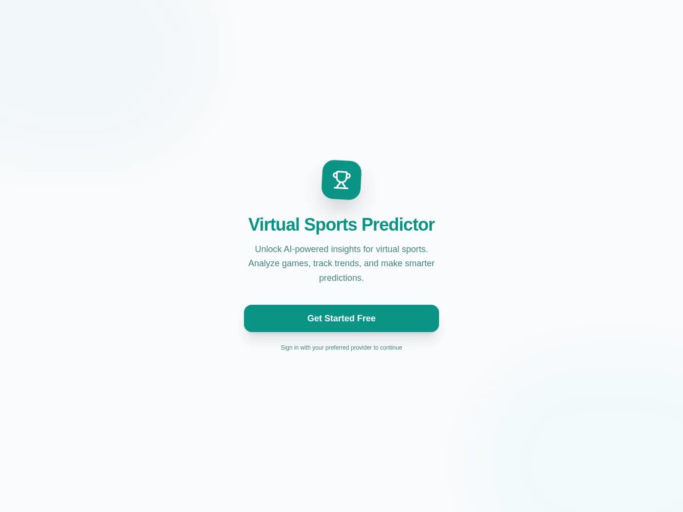 Virtual Sports Predictor