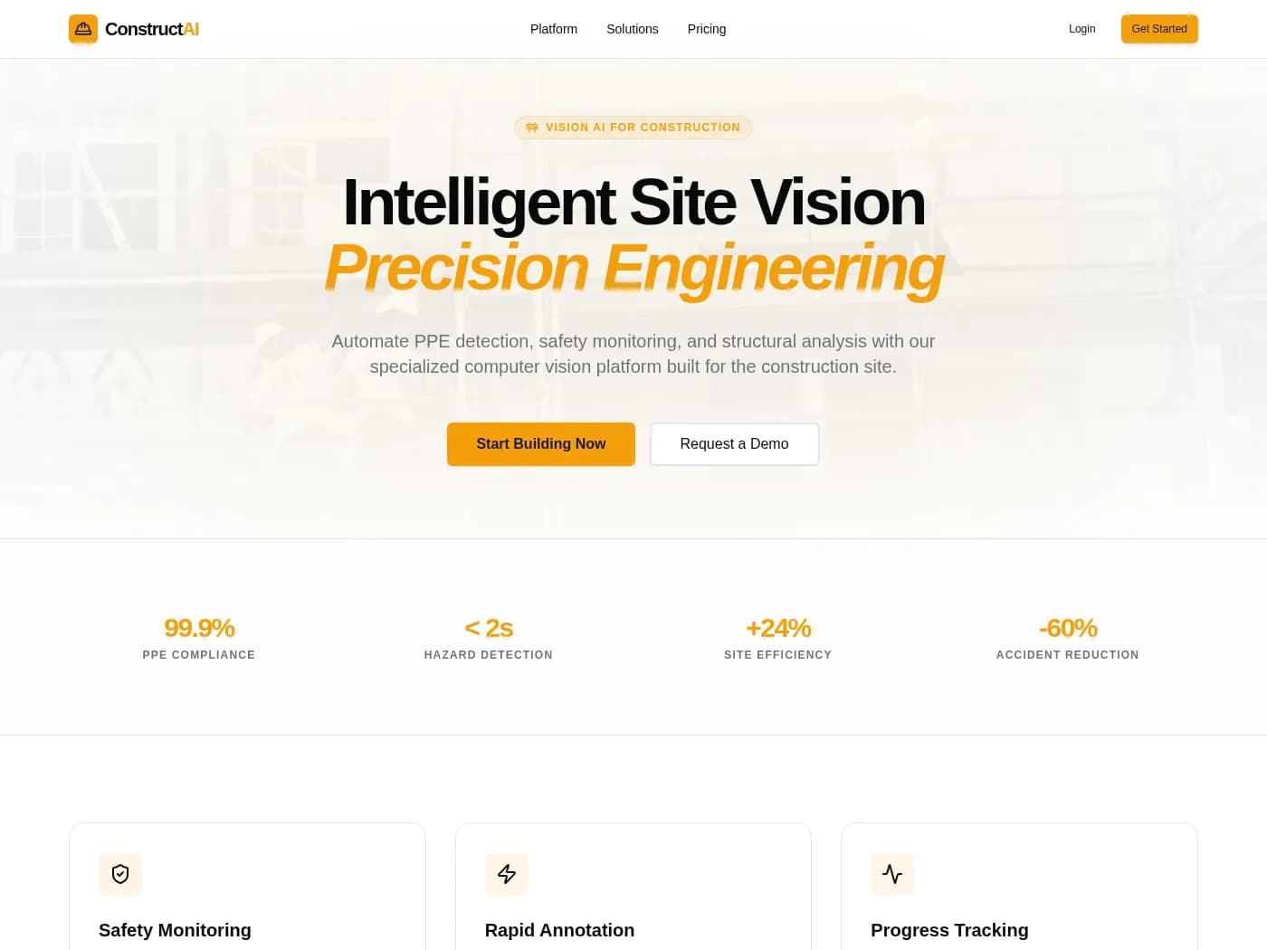 ConstructAI Vision Platform