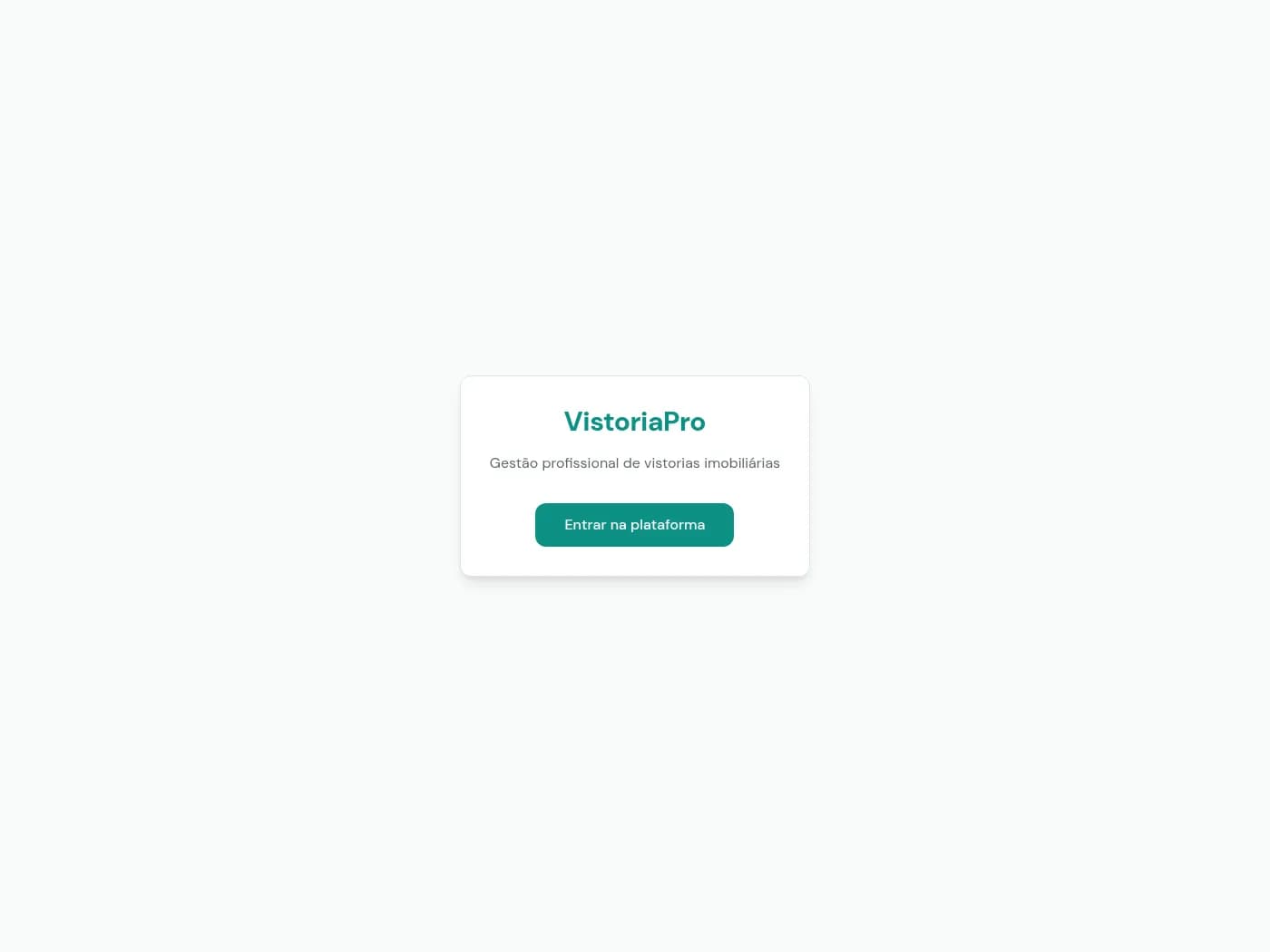 VistoriaPro SaaS Platform