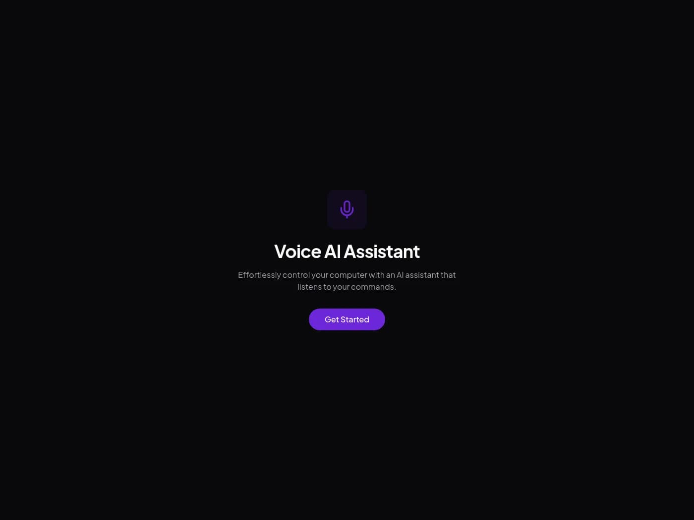 Voice Command AI Assistant