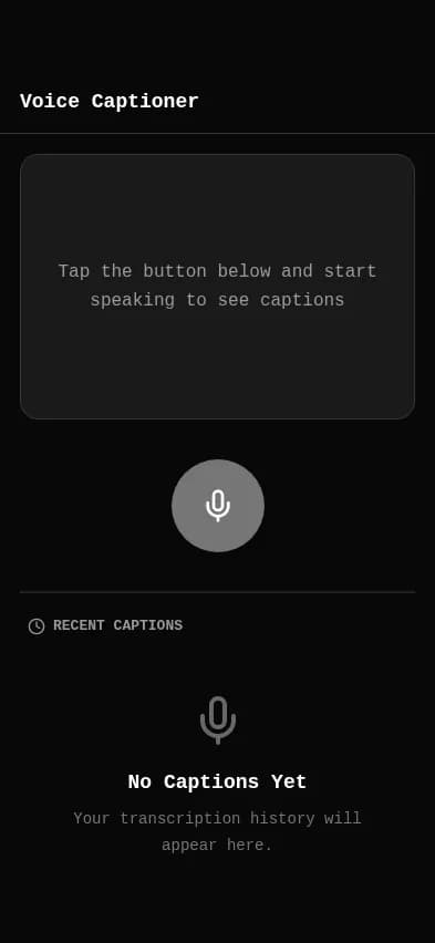 Voice Captioner