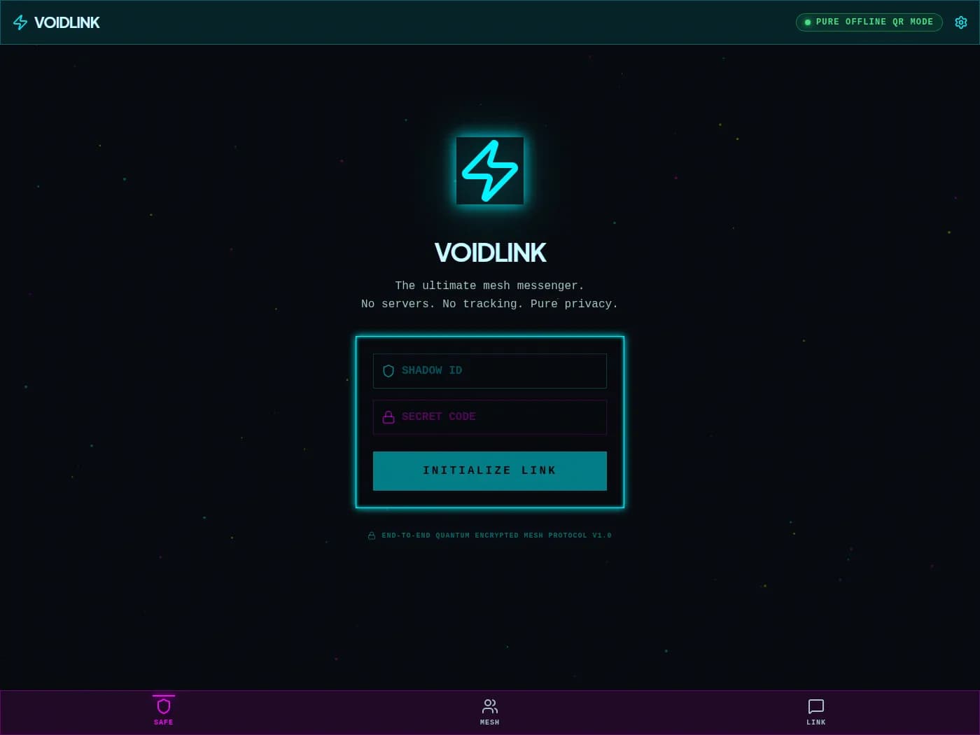 VoidLink Mesh Messenger