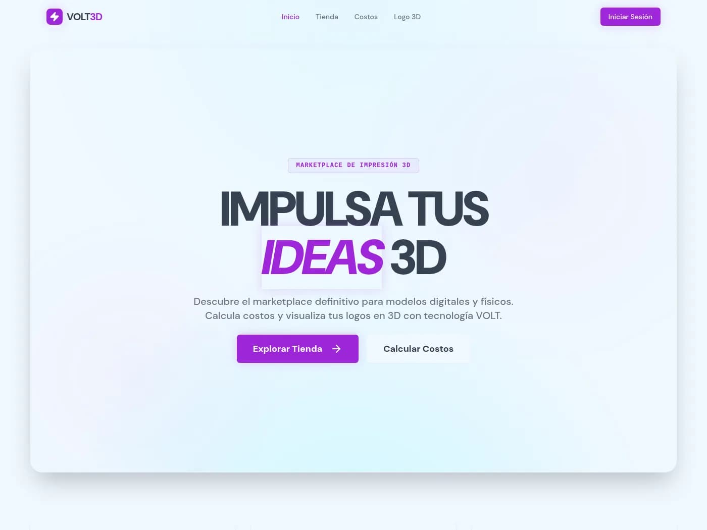 Volt 3D Marketplace