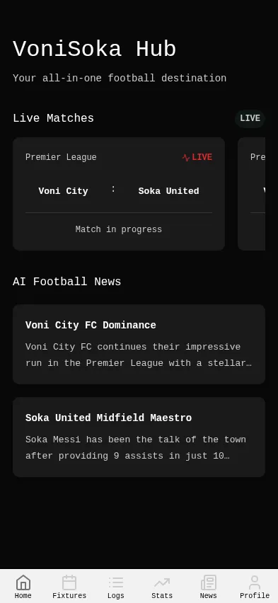VoniSoka Football Hub