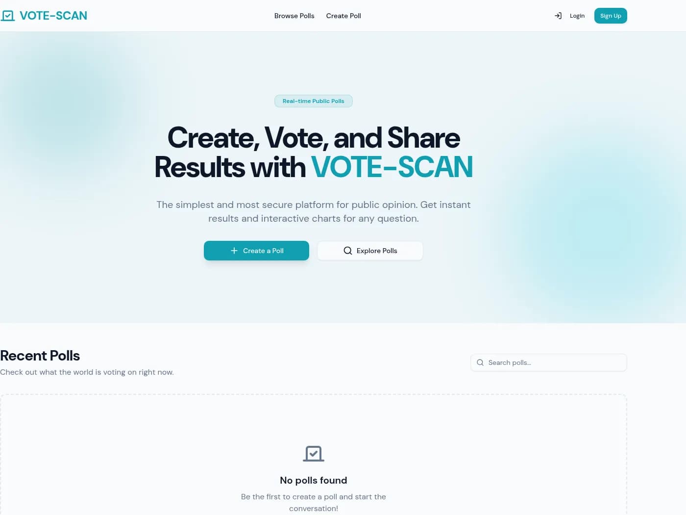 VOTE-SCAN Poll Platform