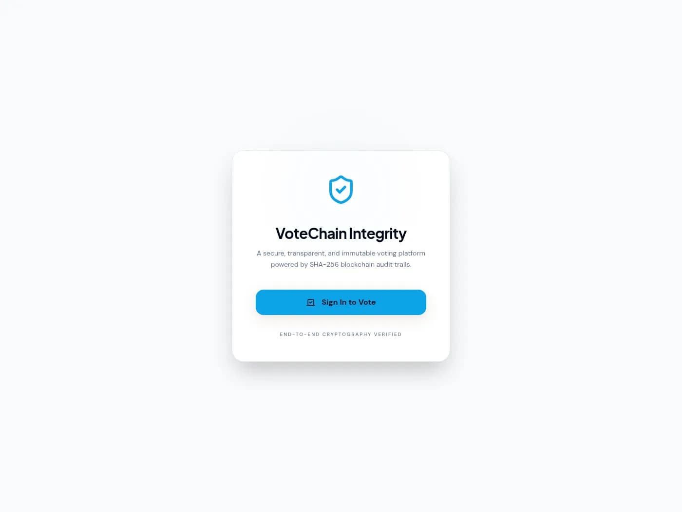 VoteChain Integrity Platform