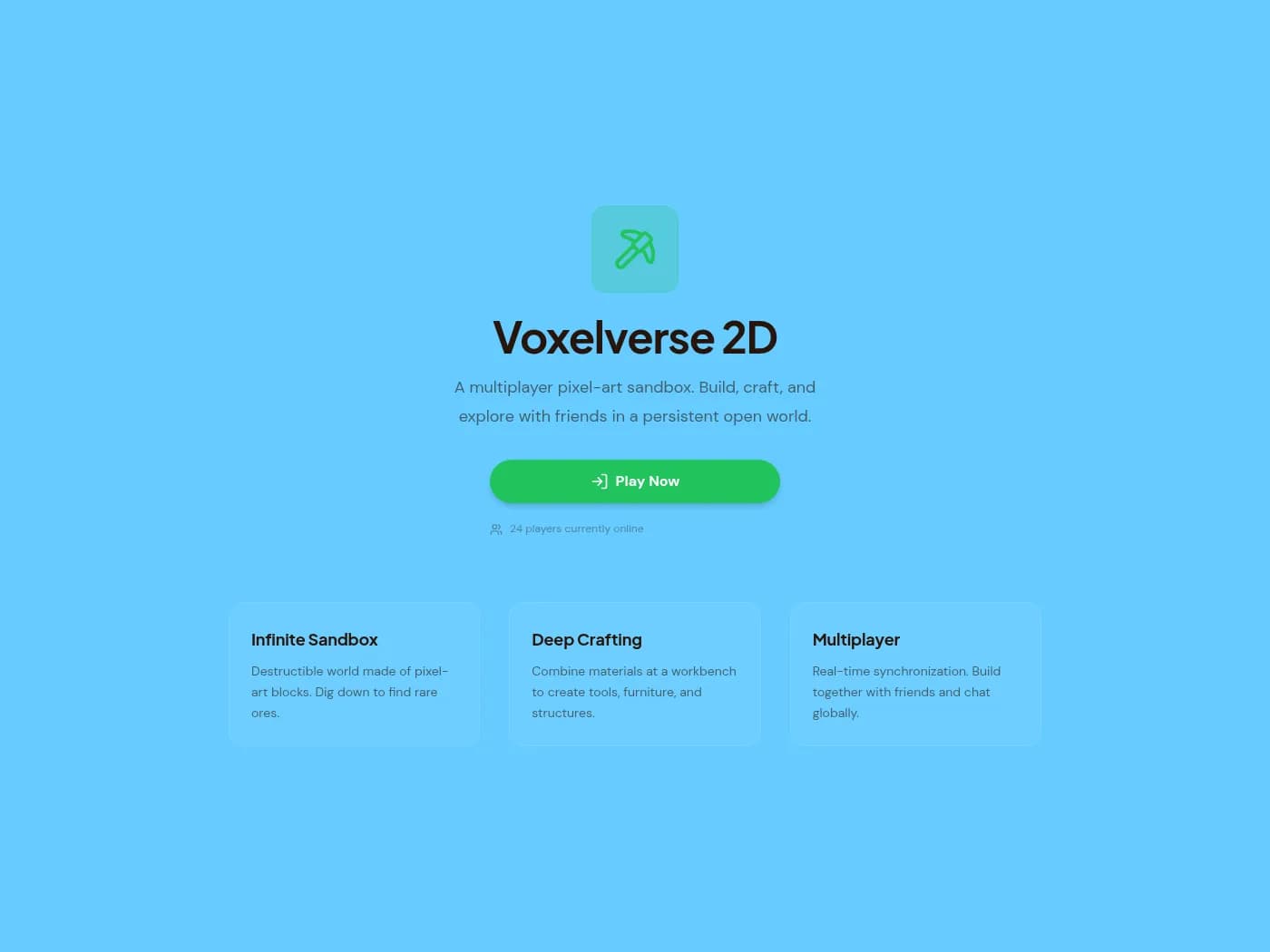 Voxelverse 2D Sandbox