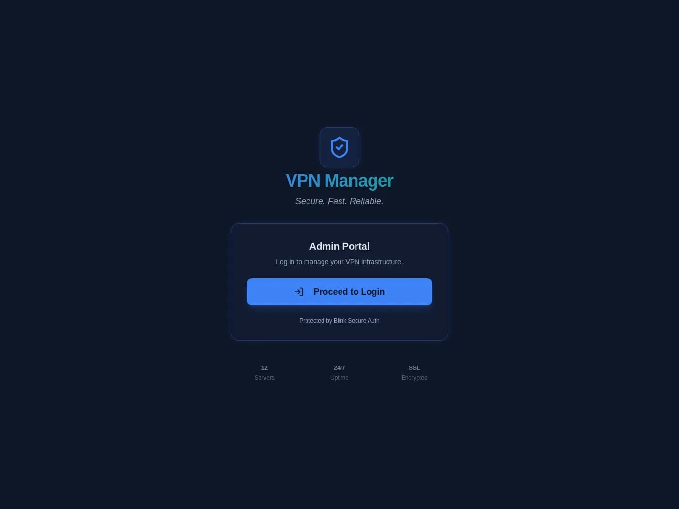 VPN Server Dashboard
