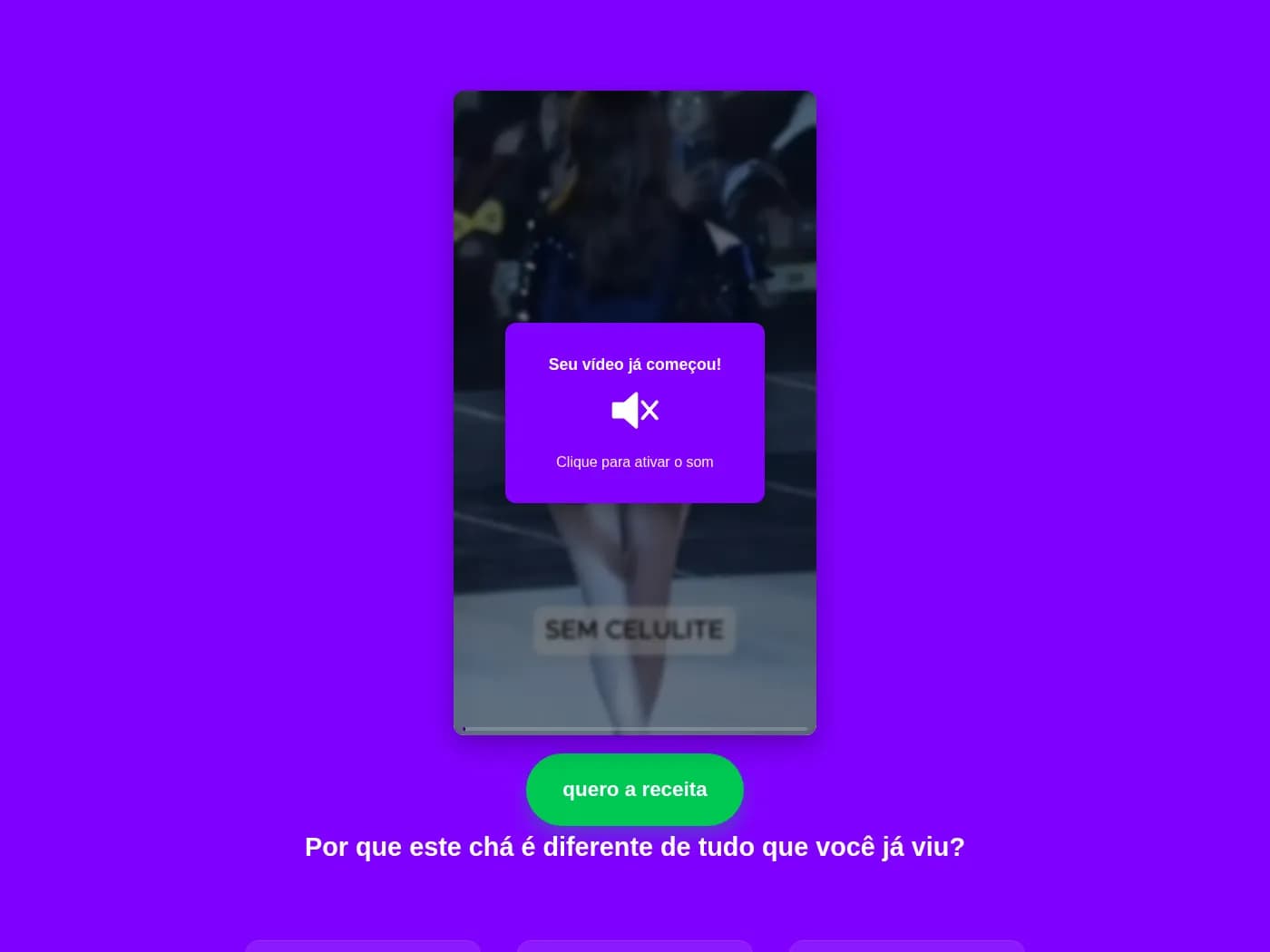 Chá Anticelulite VSL Page