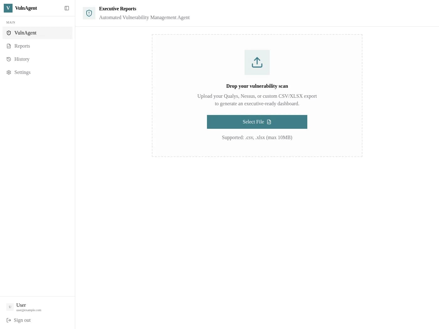 VulnAgent Executive Reports