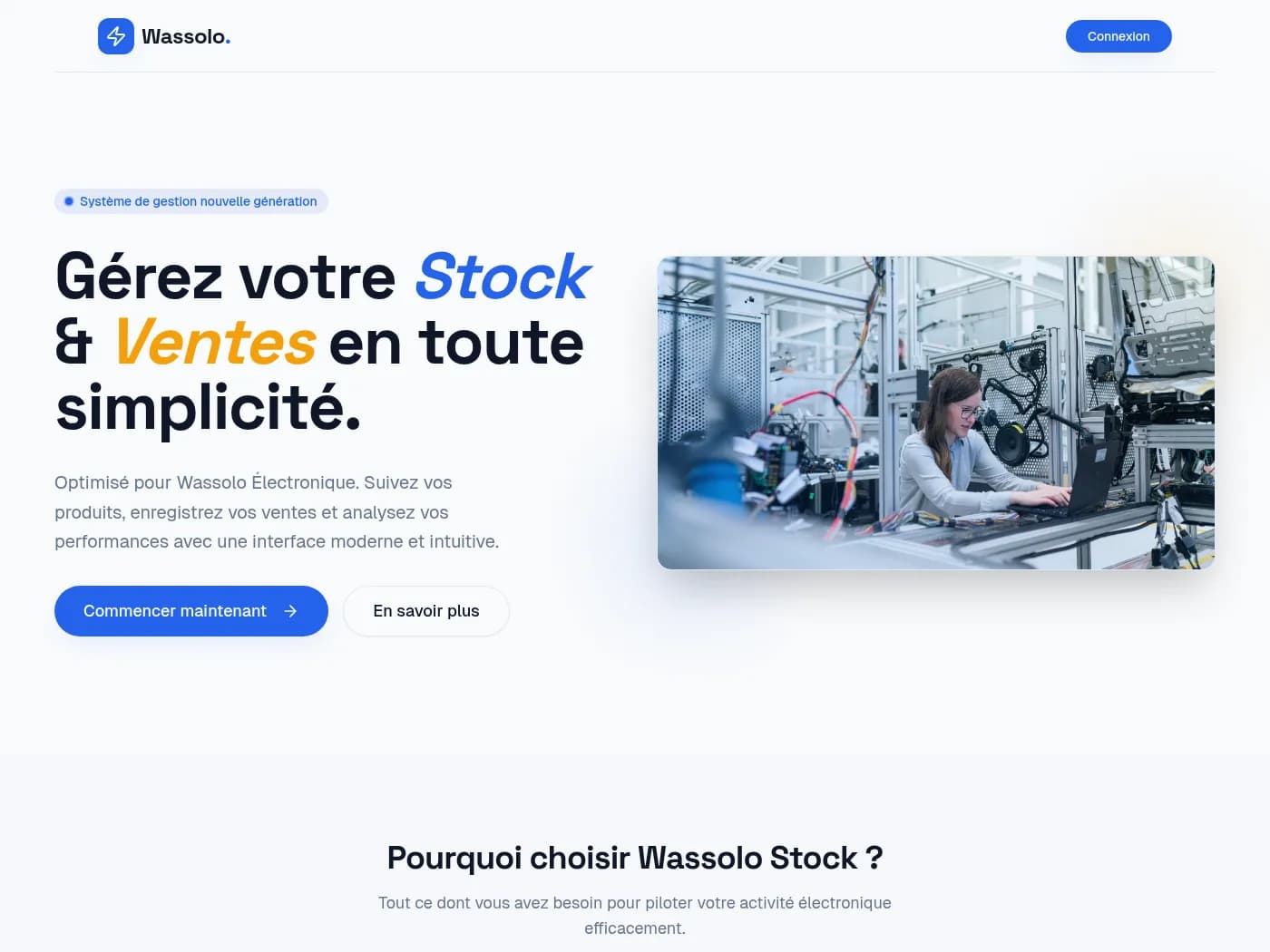 Wassolo Stock & Sales
