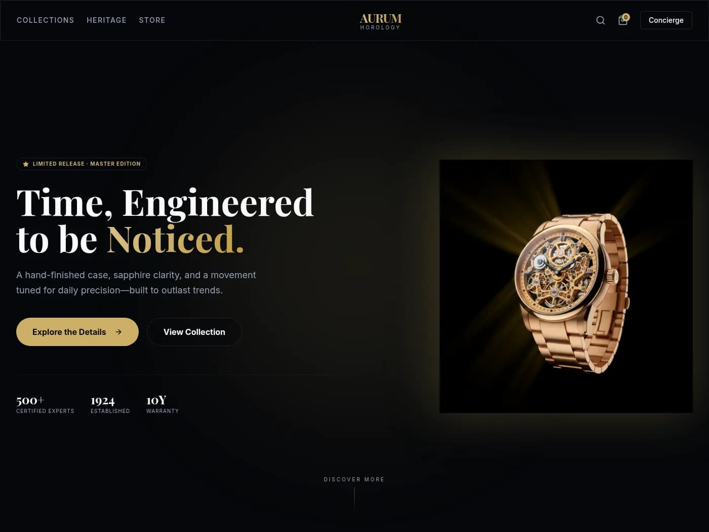 Watch Hero Landing Page