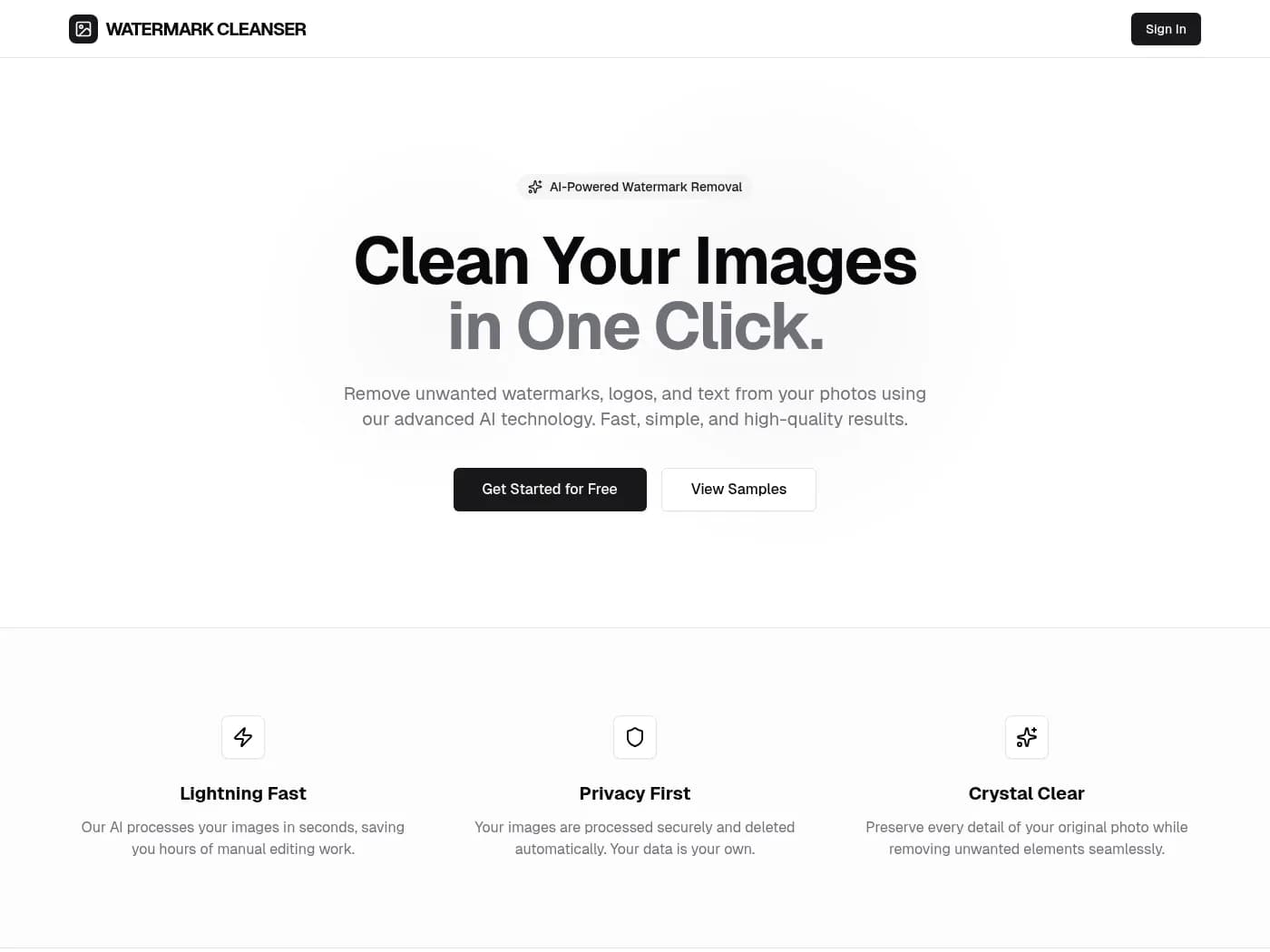 Watermark Cleanser