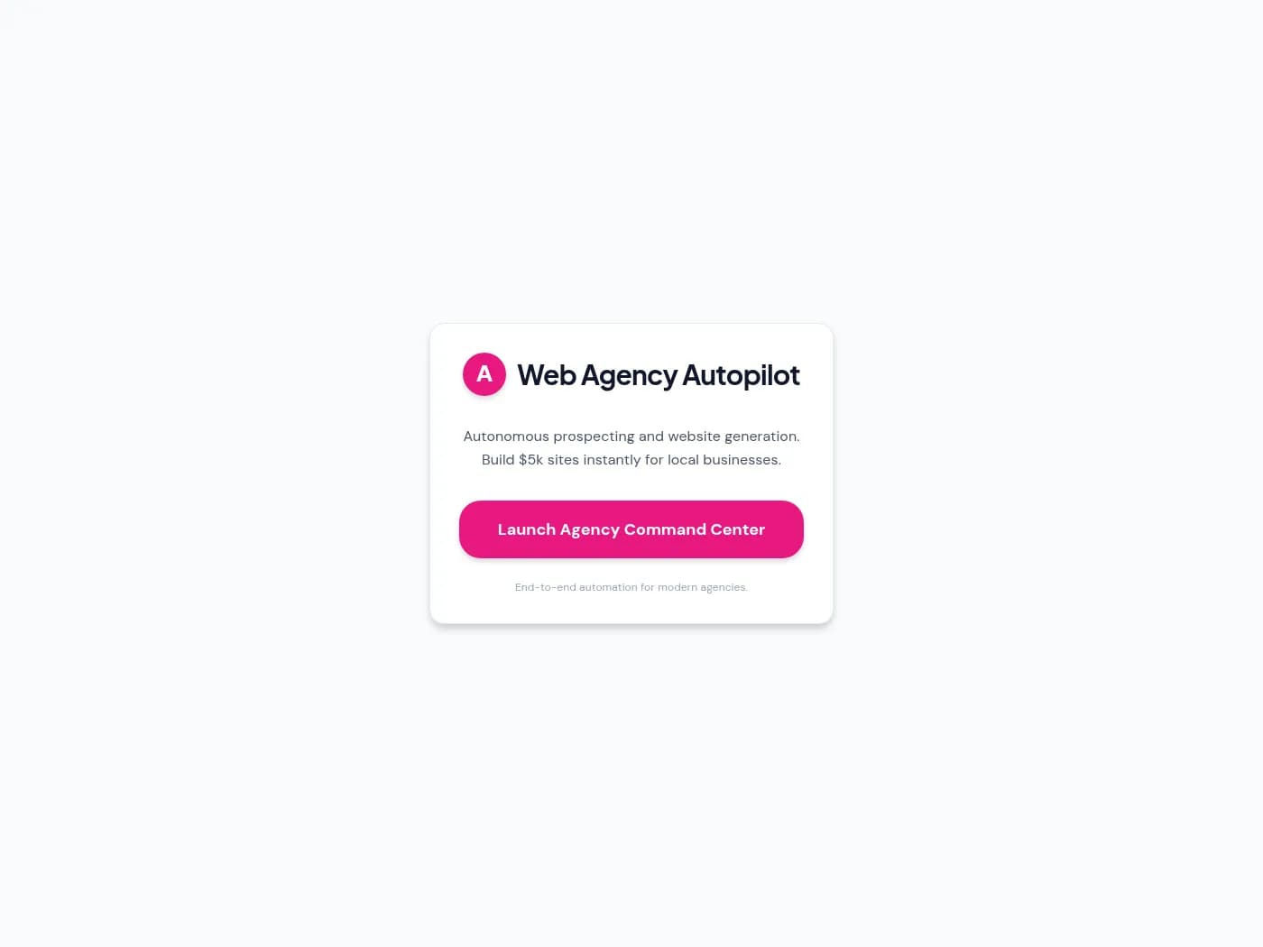 Web Agency Autopilot
