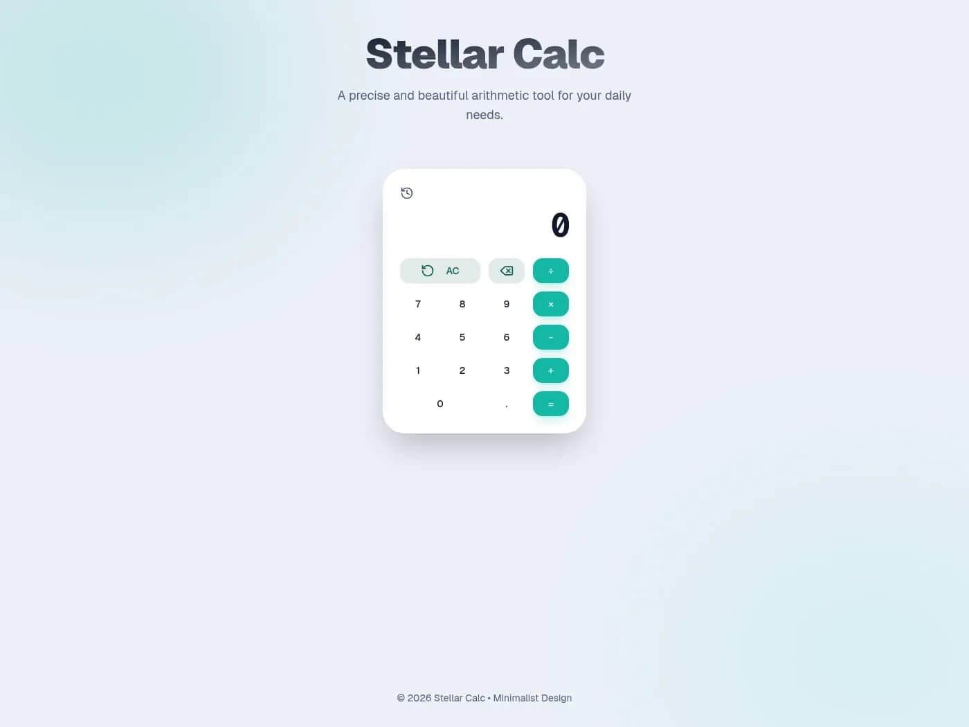Web Calculator