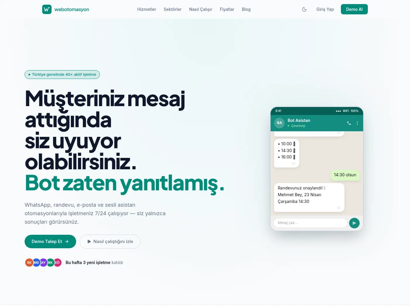 Webotomasyon SaaS Platform