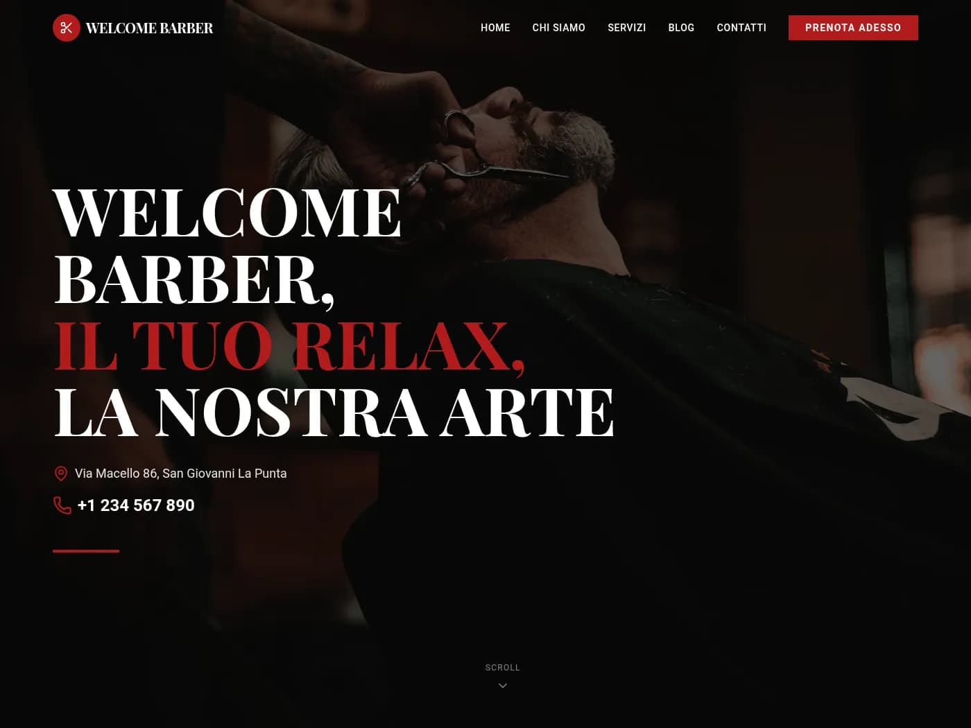 Welcome Barber Web App