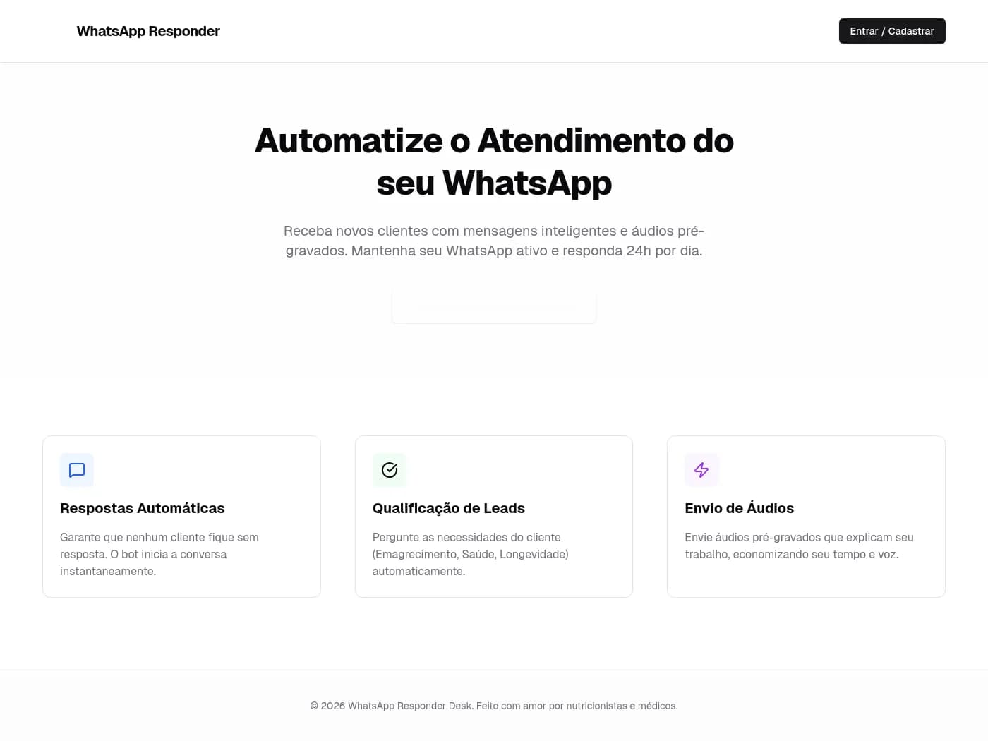 WhatsApp AutoResponder Desk