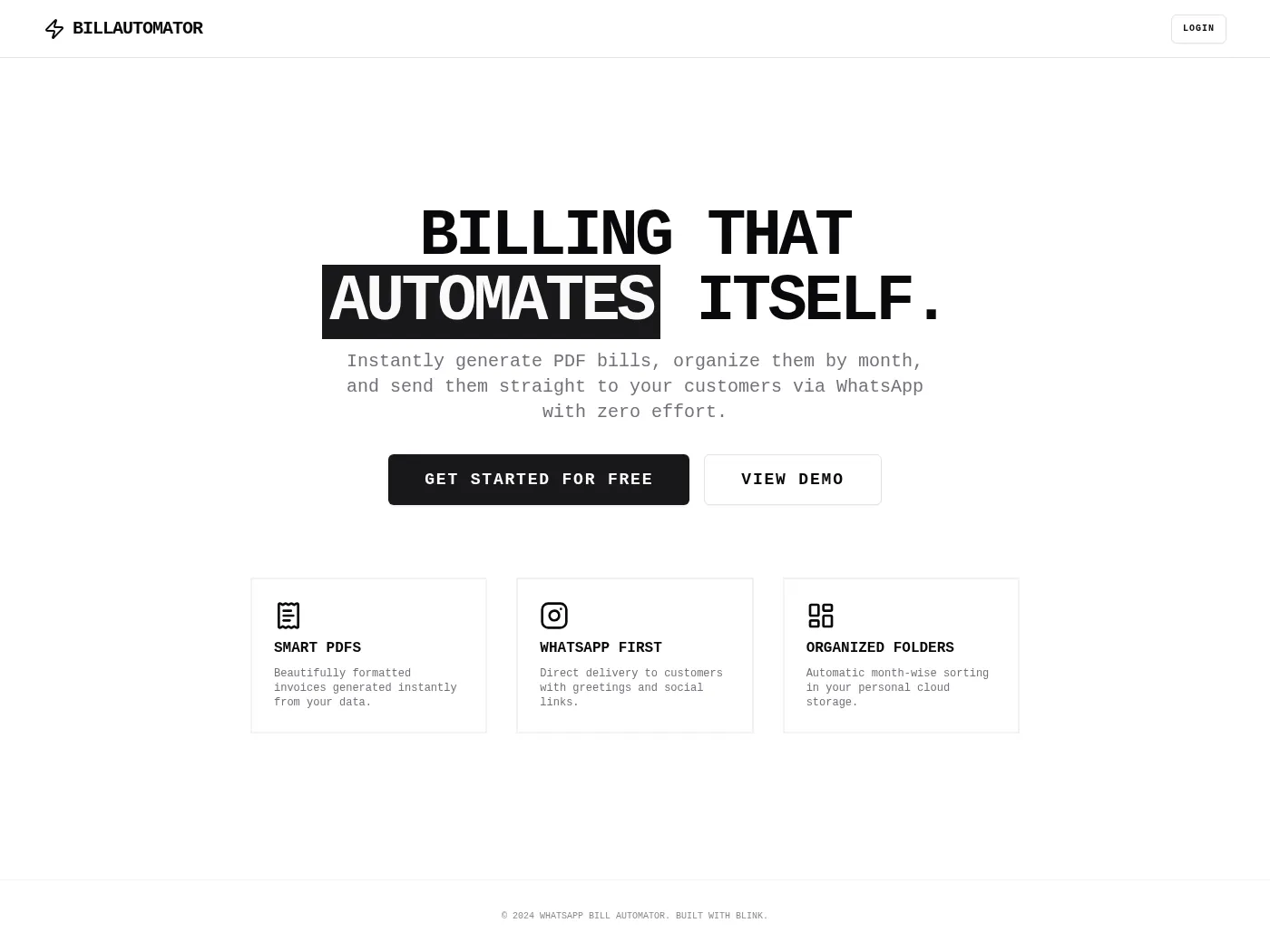 WhatsApp Bill Automator