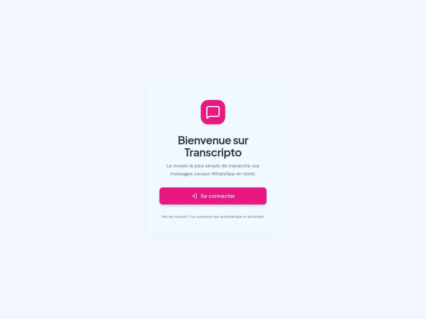 Transcripto WhatsApp SaaS