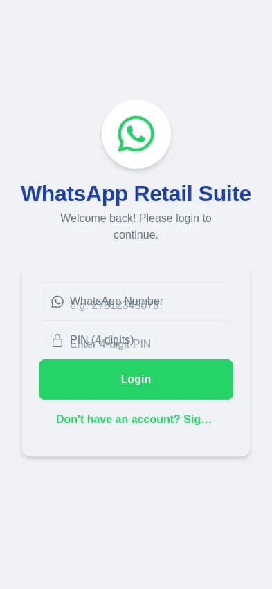 WhatsApp Retail