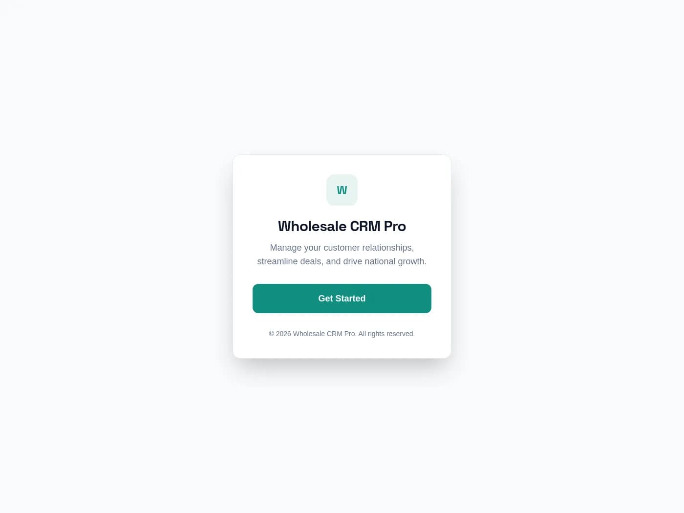 Wholesale CRM Pro