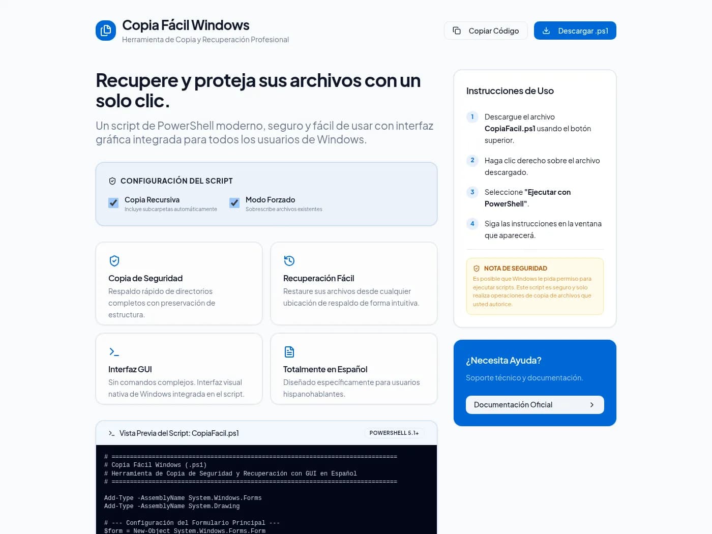 Copia Fácil Windows