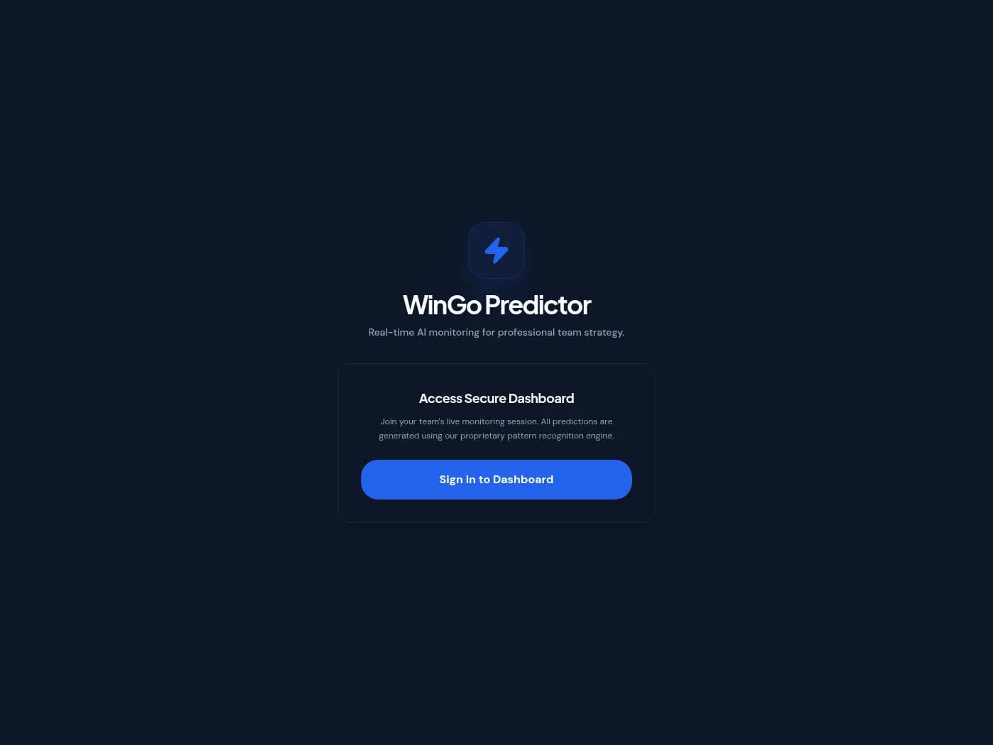 WinGo Live Predictor