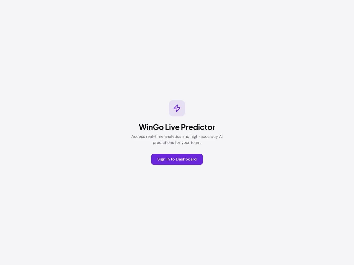 WinGo Live Predictor