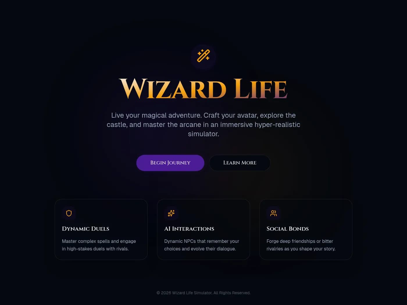 Wizard Life Simulator