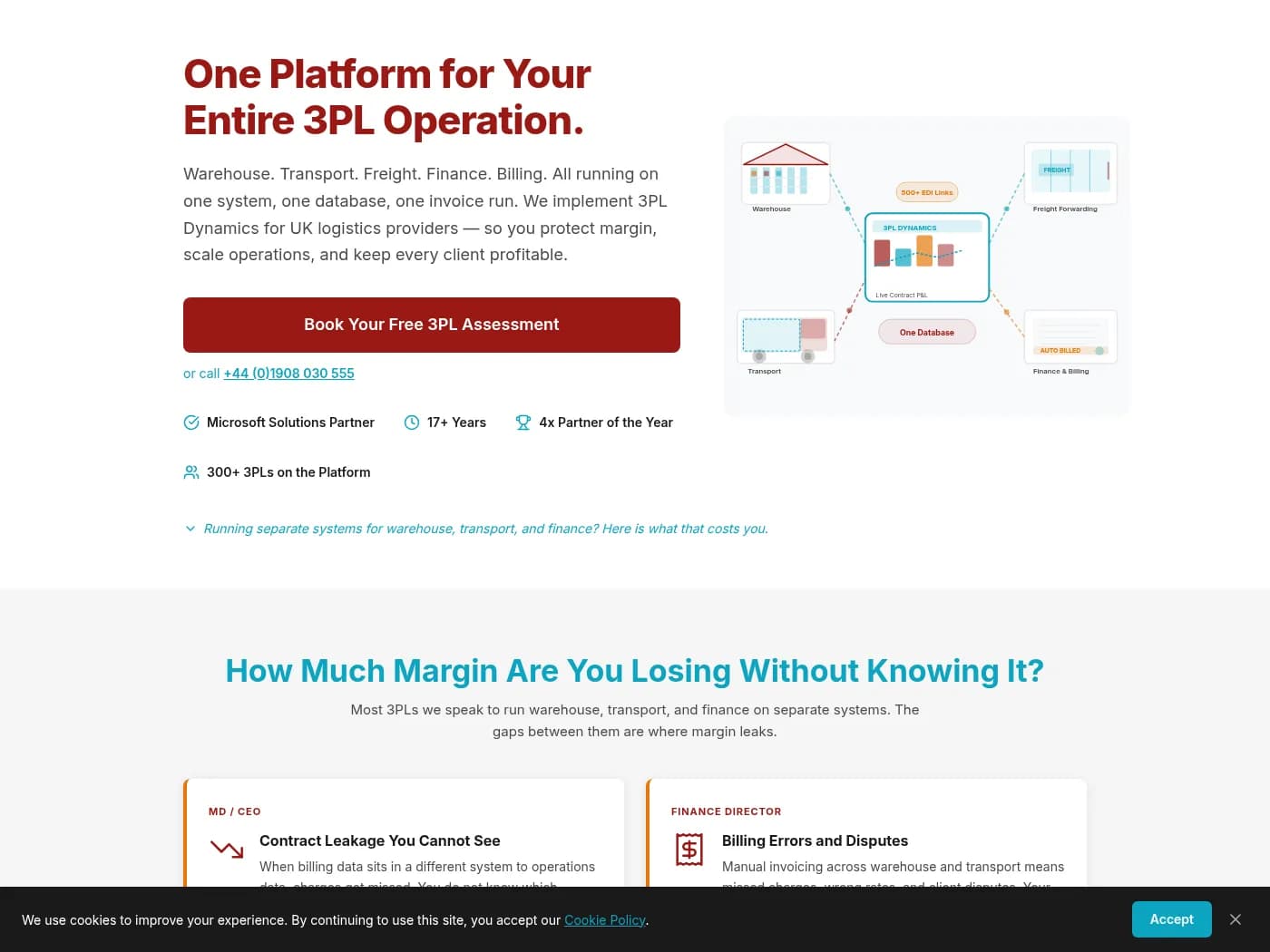 3PL WMS Landing Page