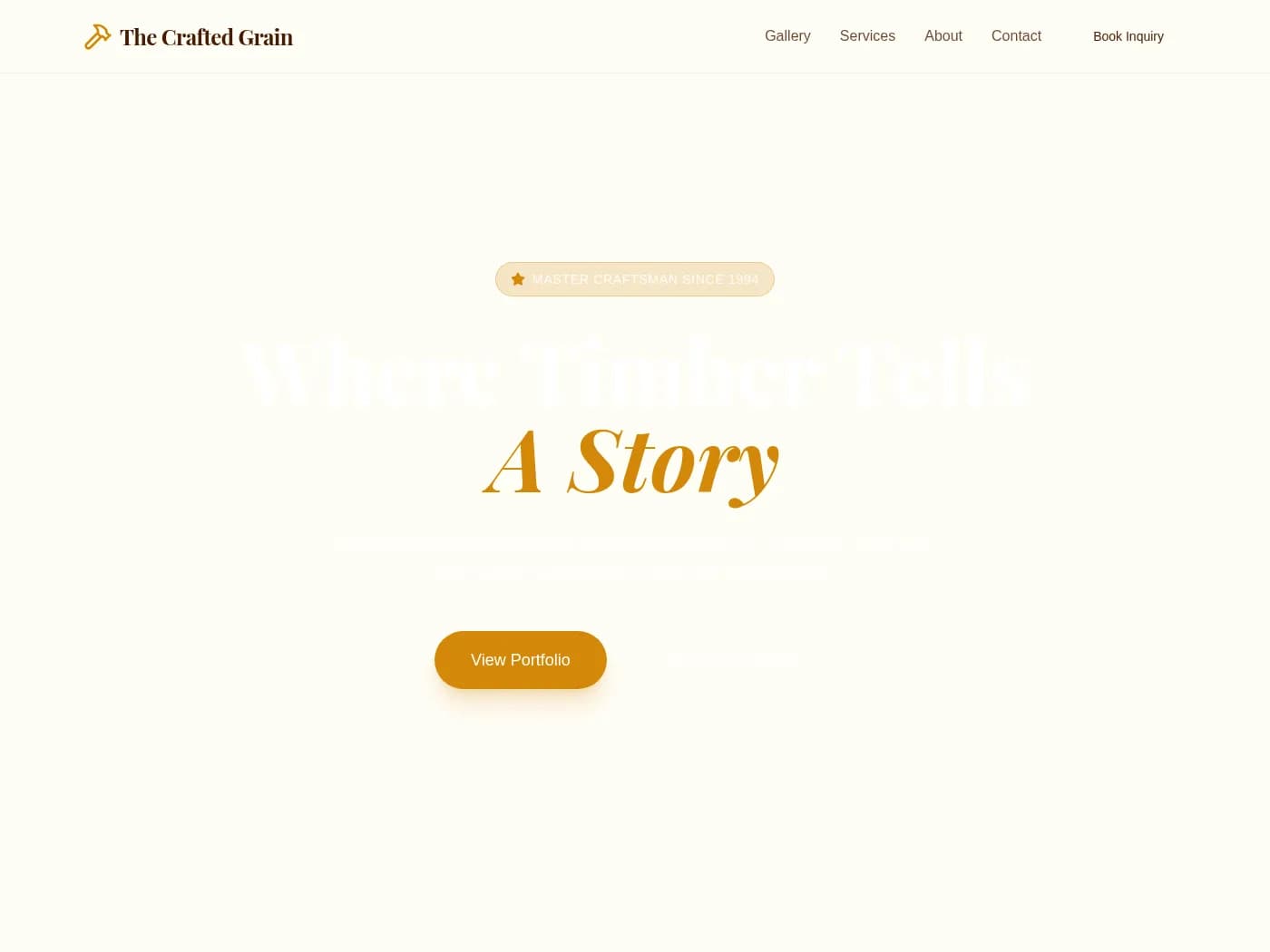 Woodworker Web Portfolio